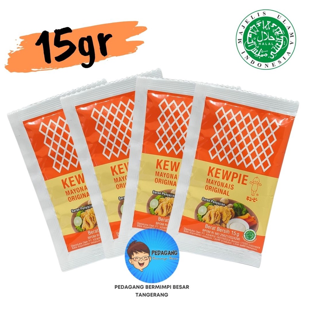 Jual KEWPIE MAYONAIS ORIGINAL Sachet 15gr Mayo Mayonnaise Sacheet Saset ...