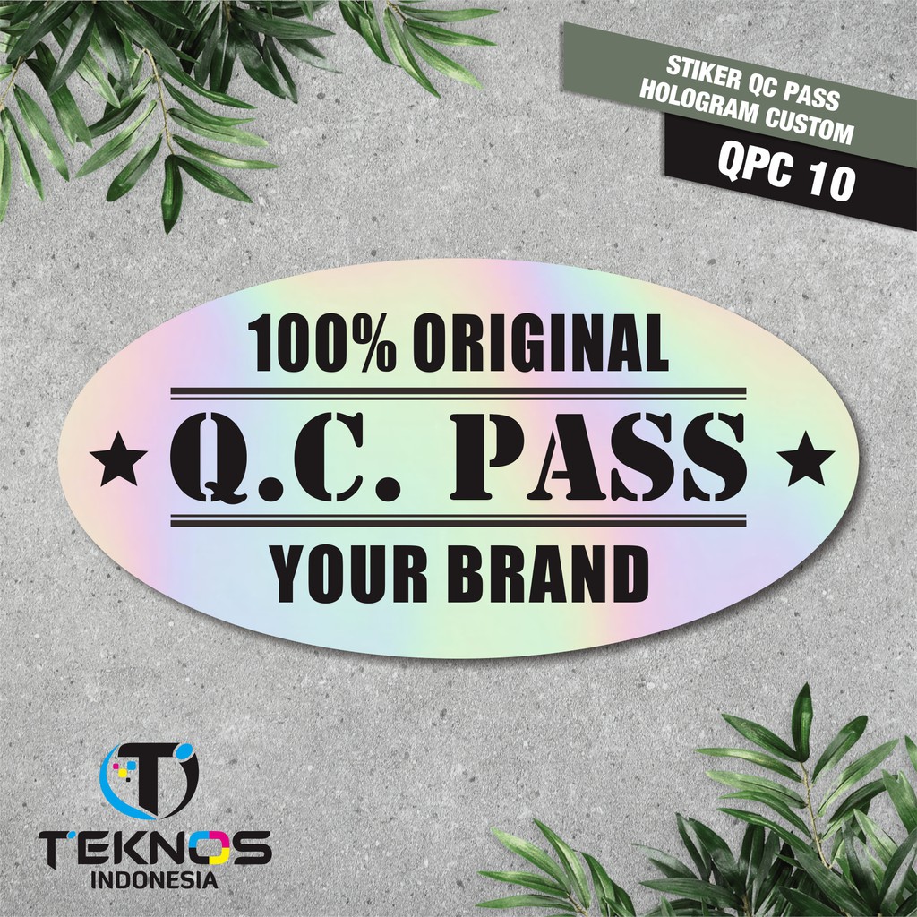 Jual STIKER STICKER HOLOGRAM ORIGINAL QC PASS CUSTOM | Shopee Indonesia