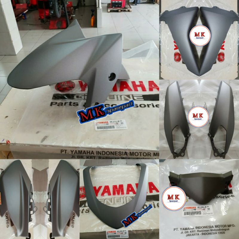 Jual PAKET FULL SET BODY HALUS NMAX, N MAX OLD 2017 ABU-ABU DOFF ...