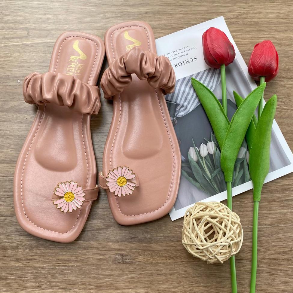 Jual DAFF 53 SANDAL FLIP FLOP KERUT BUNGA C1Q5 | Shopee Indonesia