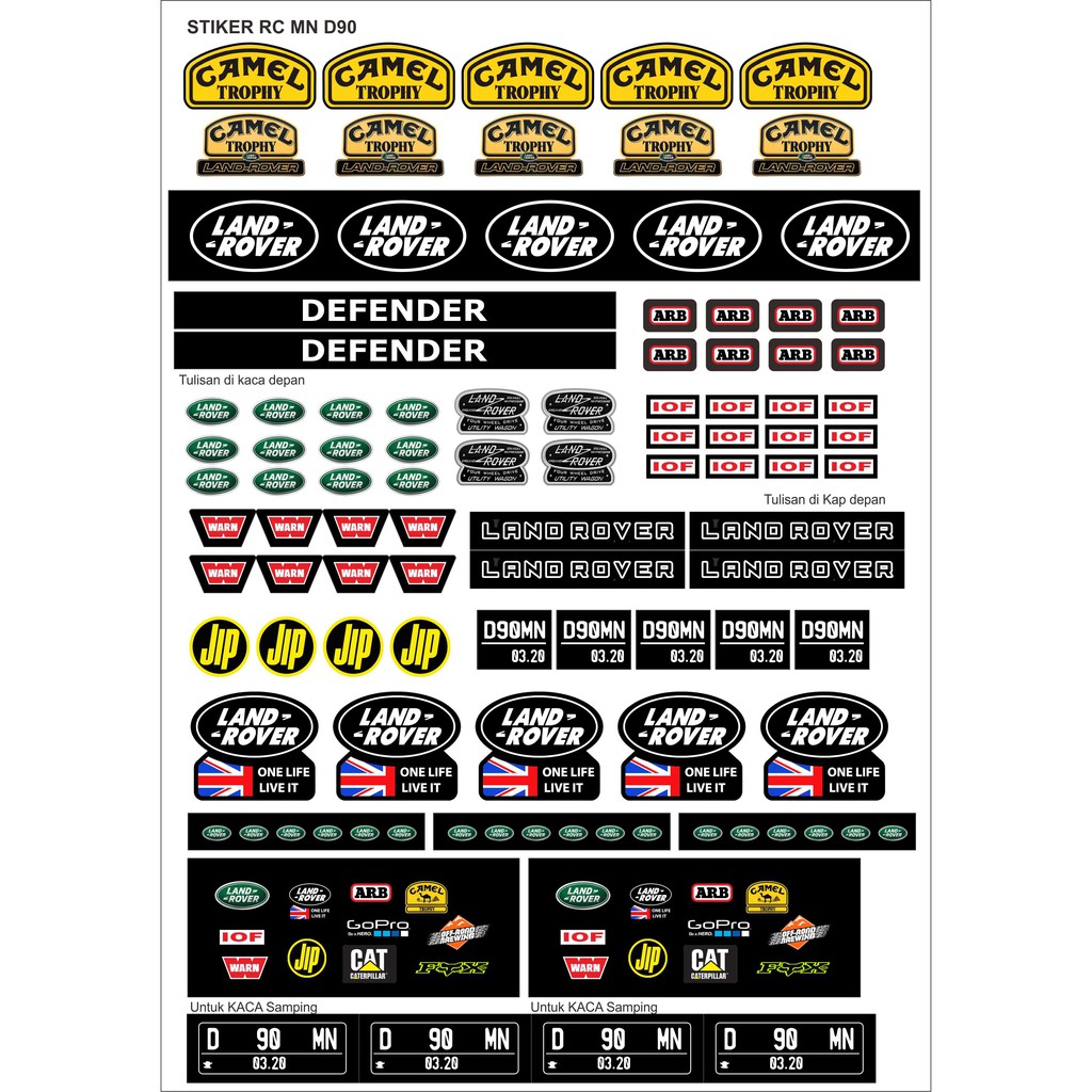 Jual Stiker RC MN D90 / D99 custom | Shopee Indonesia
