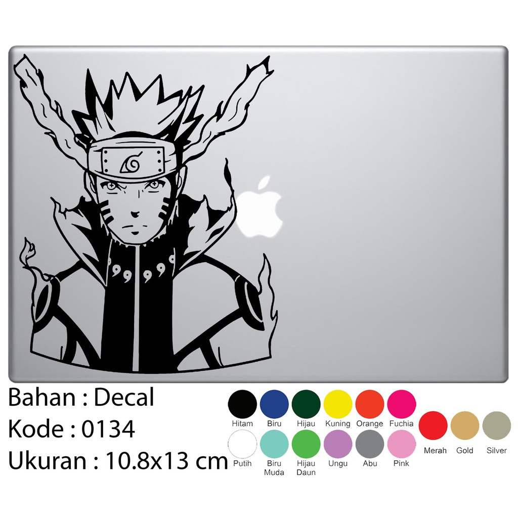 Jual Sticker Decal Laptop / Mobil Naruto Kyubi Mode | Shopee Indonesia