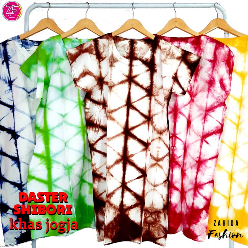 Jual Daster jumputan jumbo / Daster Pendek Shibori Tie Dye Jumputan ...