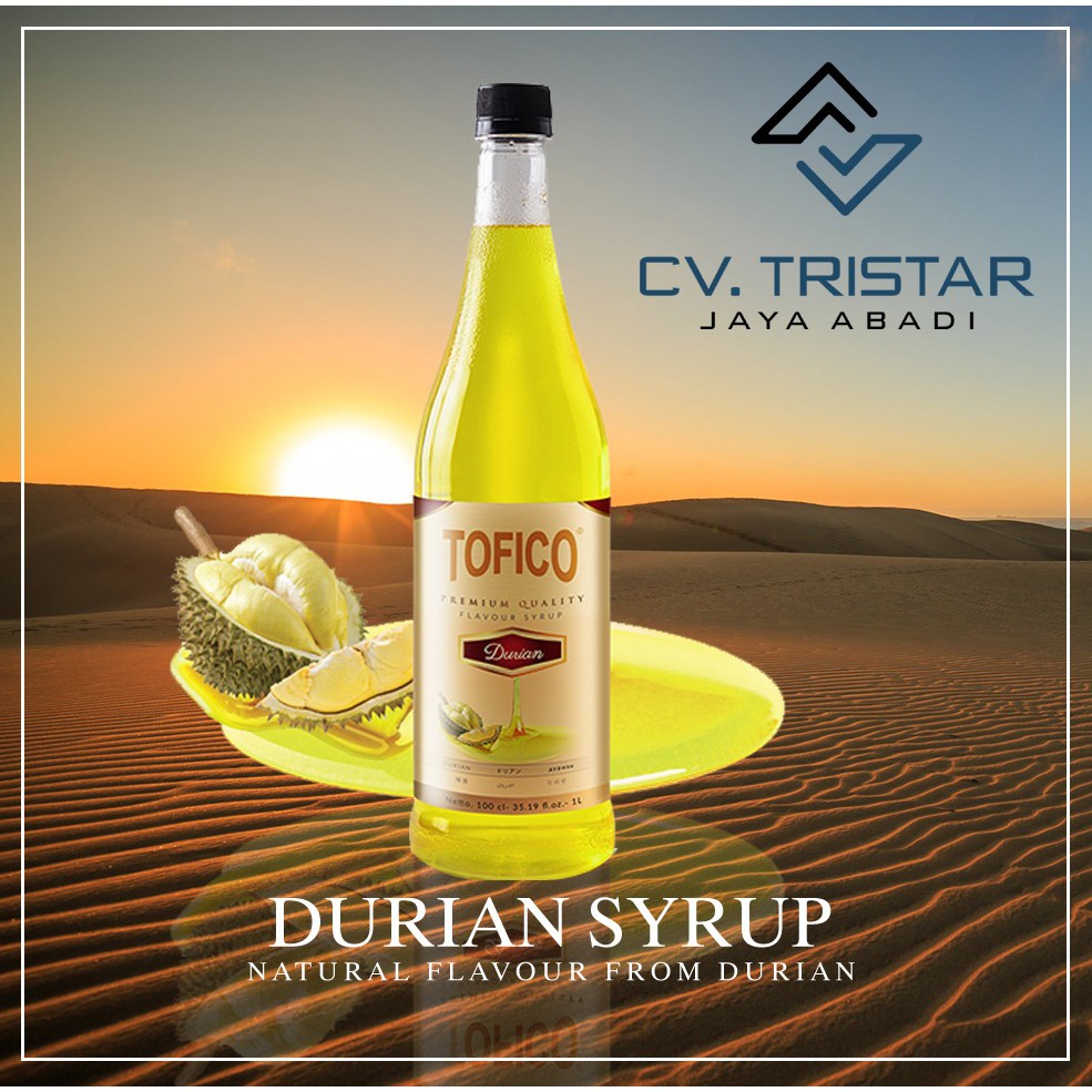 Jual STOK TERBATAS - Sirup Premium Rasa Durian - Tofico Syrup 1 Liter ...