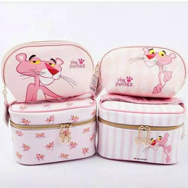 Jual MINISO pink panther pouch / makeup pouch !!sale | Shopee Indonesia