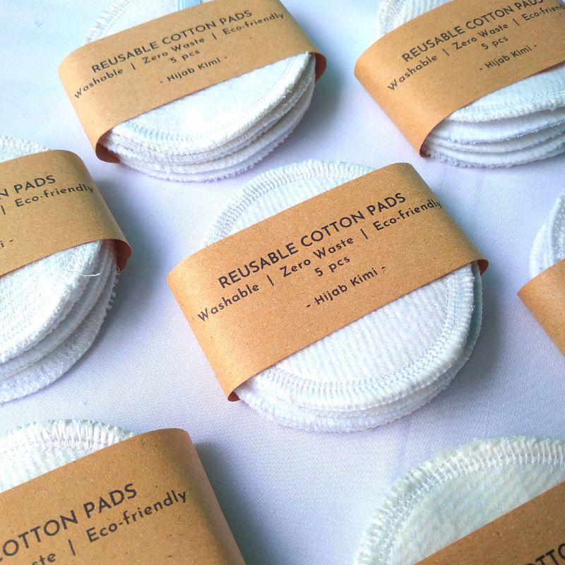 Jual (5 pcs) Kapas Kain Pakai Ulang | Reusable Cotton Pads | Kapas ...