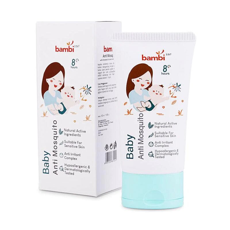 Jual Bambi Baby Anti Mosquito Lotion 50ml (Kemasan Baru) / Lotion Anti ...