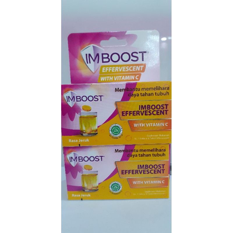Jual Imboost Effervescent rasa Jeruk 1 tube@8 tablet | Shopee Indonesia