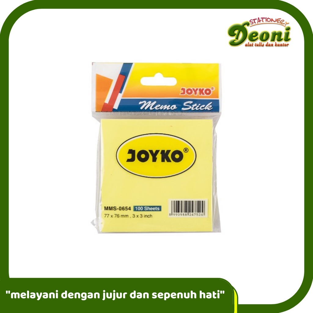 Jual JOYKO MMS-0654 Memo Stick Sticky Note Kertas Memo Tempel | Shopee ...