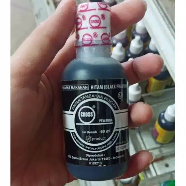 Jual 60 ml Cross pewarna makanan/ pewarna hitam (black phantom ...