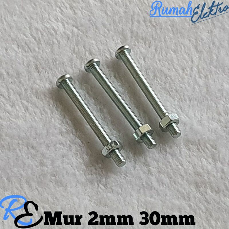 Jual Mur Baut 3mm 30MM | Shopee Indonesia