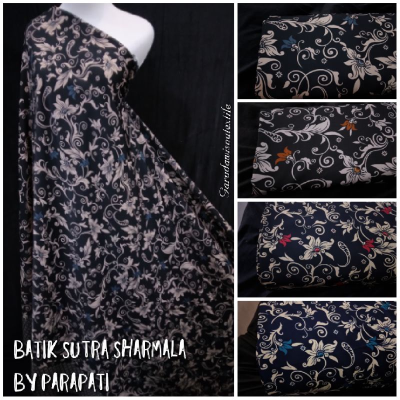 Jual Kain Batik Sutra SHARMALA By PARAPATI // HARGA PER 0.5M // LEBAR ...