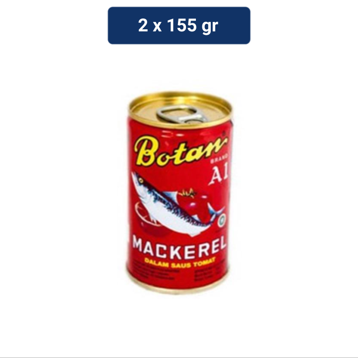Jual Botan Mackerel Kecil Makanan Kaleng 2 x 155 gr | Shopee Indonesia