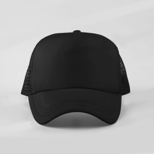 Jual Topi Trucker Jaring Polos Baseball Black/Hitam By Truckerku ...