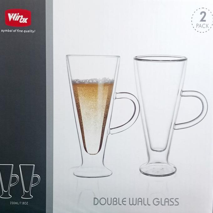 Jual 1 Set Isi 2 Pcs Double Wall Glass 230Ml/Gelas Irish Double Wall ...