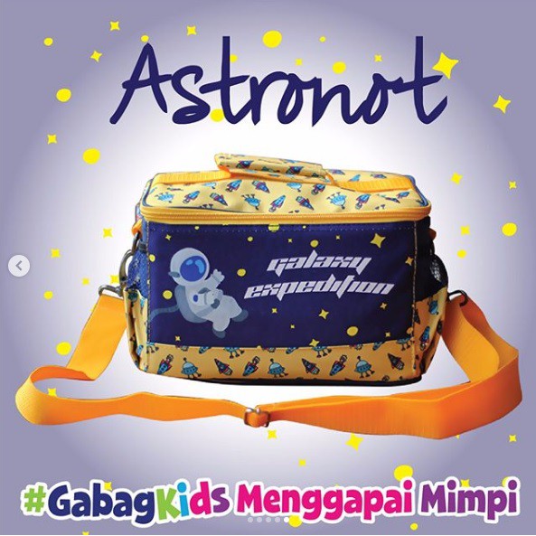 Jual GABAG KIDS THERMAL LUNCH BOX - ASTRONOT GALAXY BIRU KUNING (Tas ...
