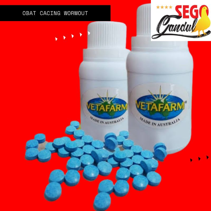 Jual Obat Cacing Burung Merpati Wormout Vetafarm | Shopee Indonesia