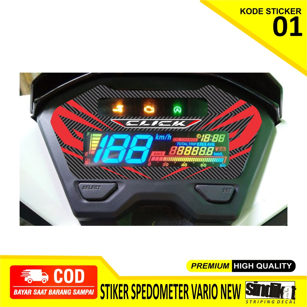 Jual Stiker Variasi Speedometer All New Honda Vario 125 & 150 2018 ...