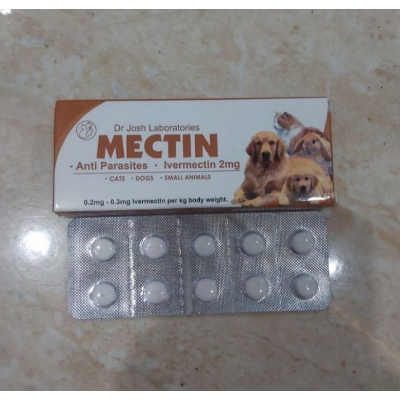 Jual Mectin Anti Parasit Ivermectin (ecer /1 Tablet)Untuk Kucing,Anjing ...