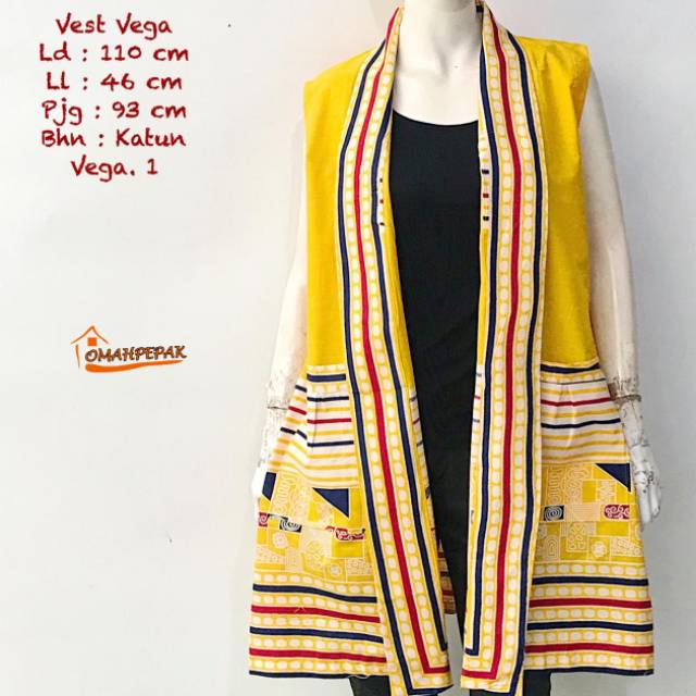 Jual VEST BATIK ROMPI BATIK VEST BATIK SOLO ROMPI BATIK KLASIK VEST ...