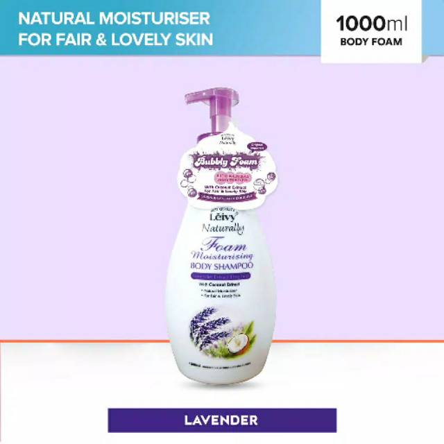 Jual Bubbly Foam Body Foam Body Shampoo Ekstrak Lavender 1000ml ...