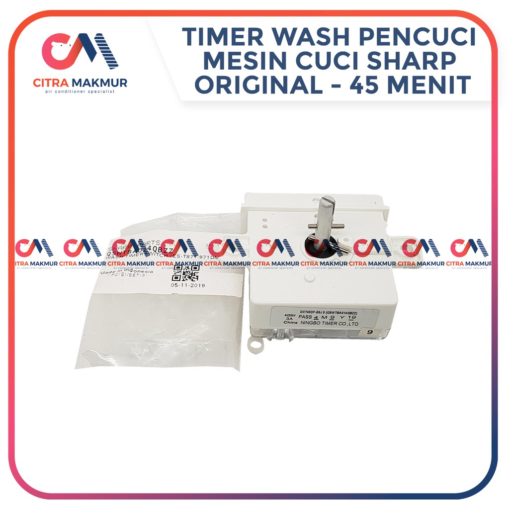 Jual Timer Pencuci Sharp Wash Original Asli Mesin Cuci hitam 3 terminal ...