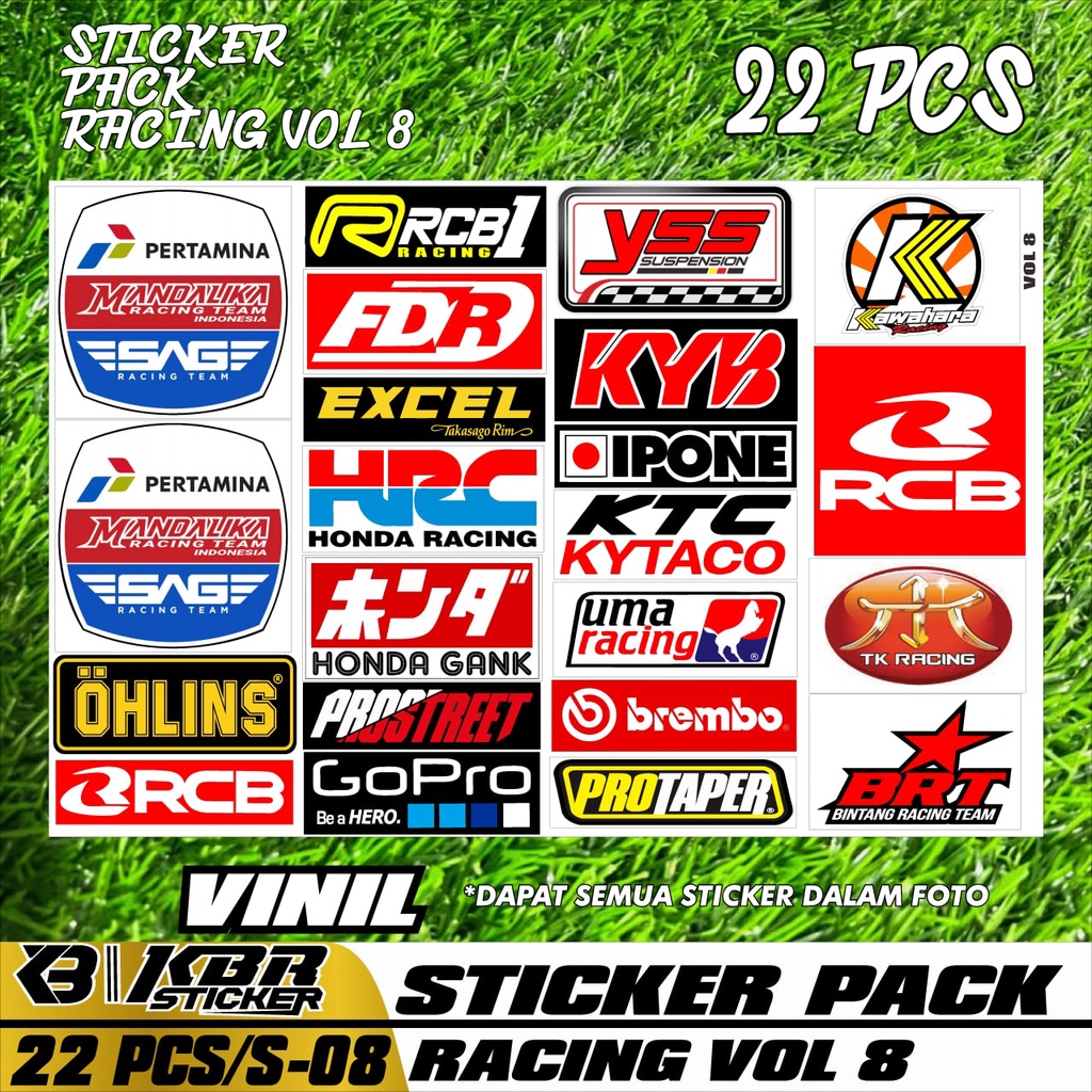 Jual STICKER RACING / STIKER PACK / STIKER MOTOR / STICKER PACK RACING ...