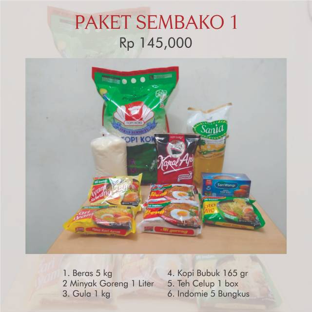 Jual Paket Sembako 1 (10 Item) | Shopee Indonesia
