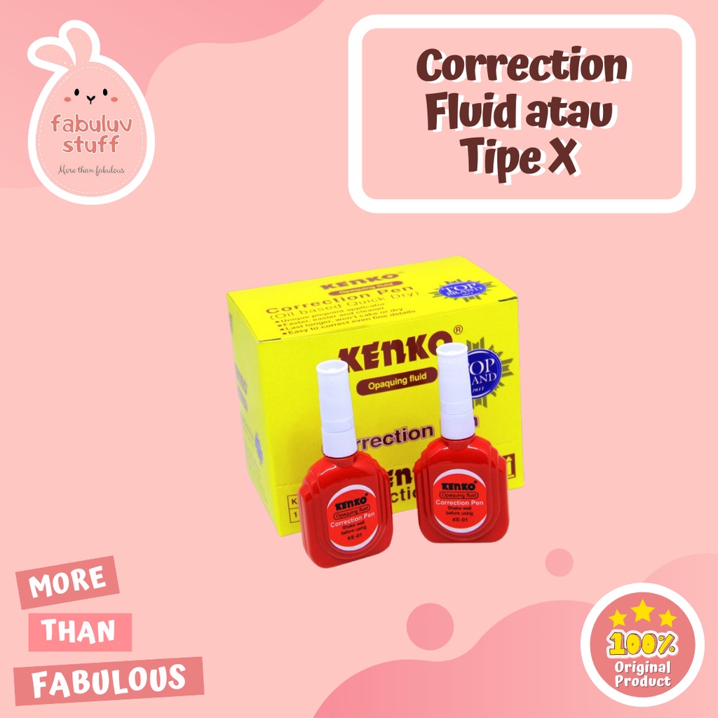 Jual ATK ~ Tipe - x Putih / Correction Fluid / Tip - Ex Penghapus ...
