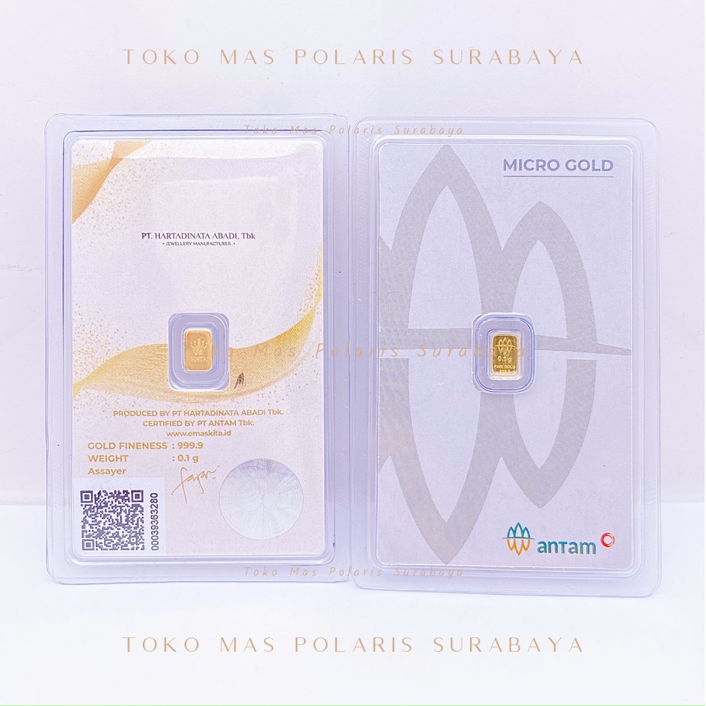 Jual Logam Mulia Emasku Hartadinata Abadi 0.1 gram emaskita LM Emas ...