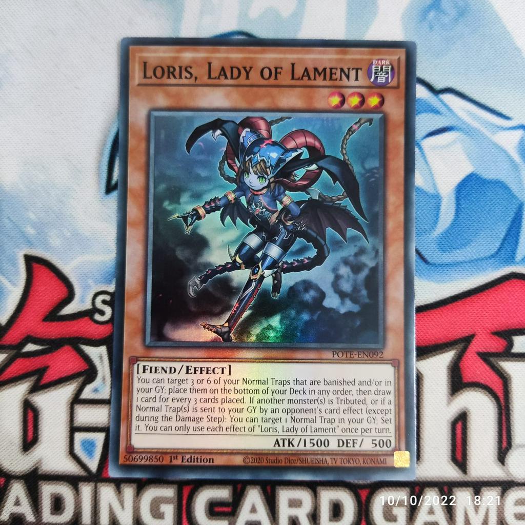Jual yugioh loris lady of lament POTE super rare original | Shopee ...