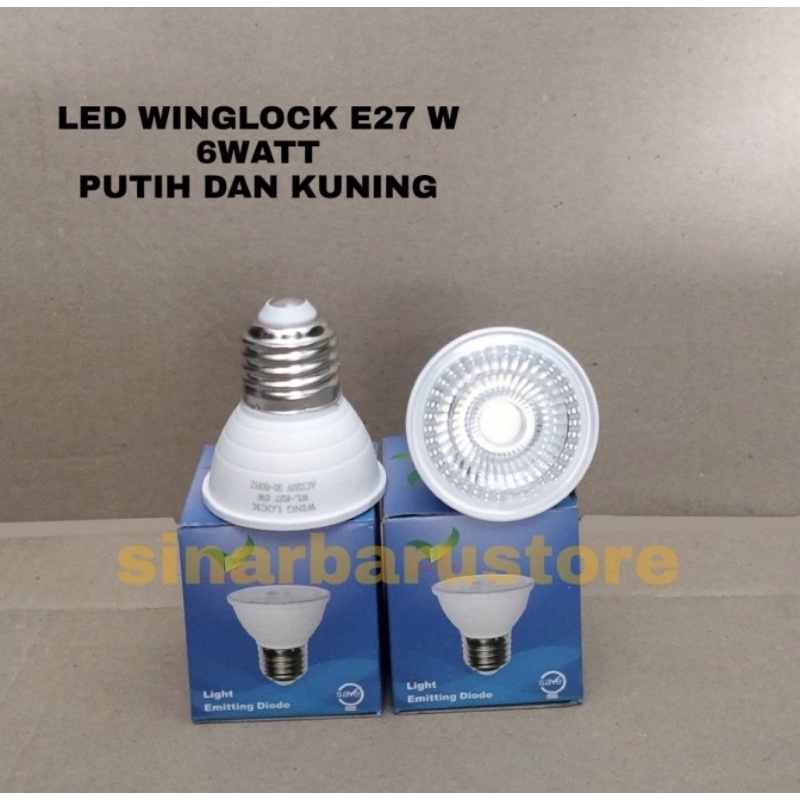 Jual Lampu Sorot Etalase/Lemari Hias/Buffet LED E27 Wing Lock 6W Putih ...