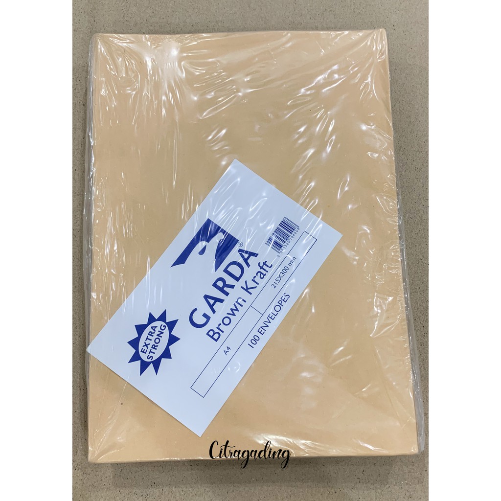 Jual AMPLOP COKLAT A4 POLOS GARDA PAK ENVELOPE SAMSON LAMAR KERJA ...