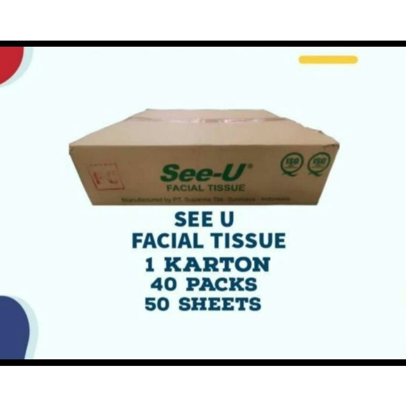 Jual Tissue Tisu See U 50 Sheet Karton / Dus Isi 40 Pack See-U Travel ...