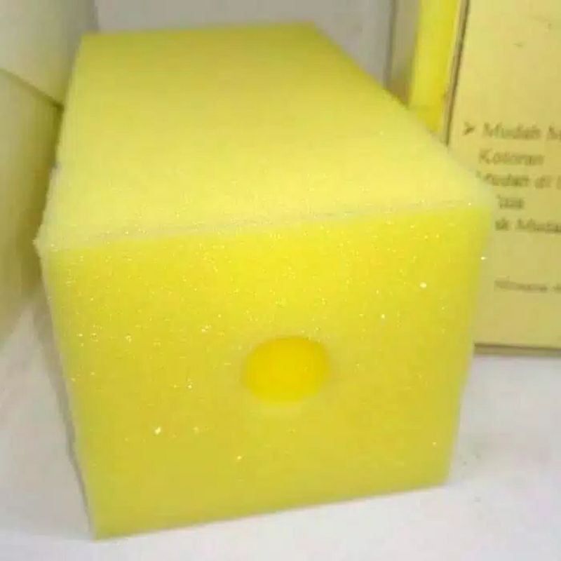 Jual Sponge Spon Kuning Busa Foam kotak Ukuran Sedang Medium Media ...