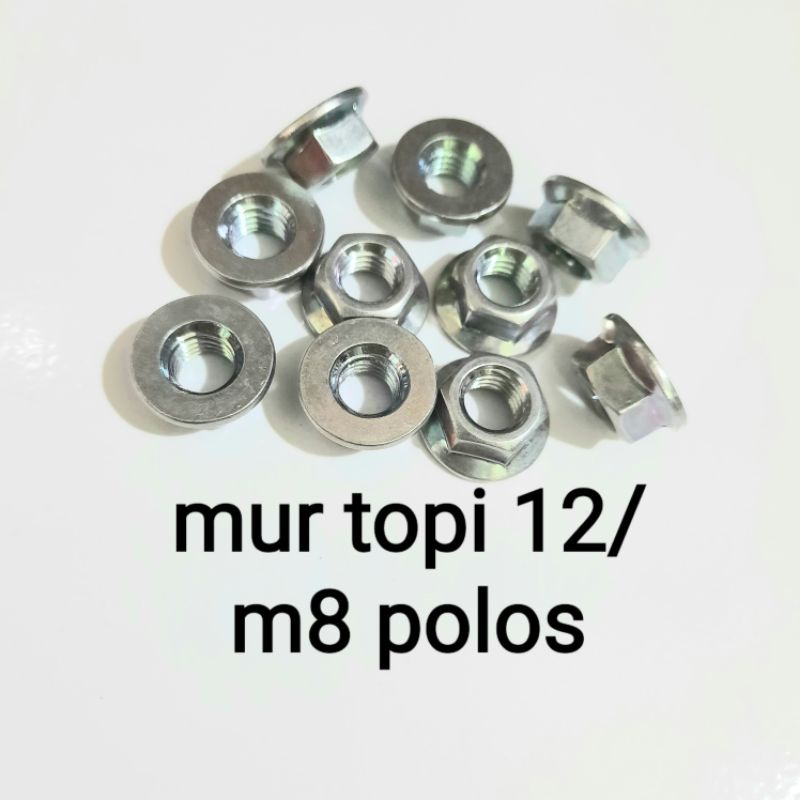 Jual mur topi 12/m8 polos isi 10pcs | Shopee Indonesia