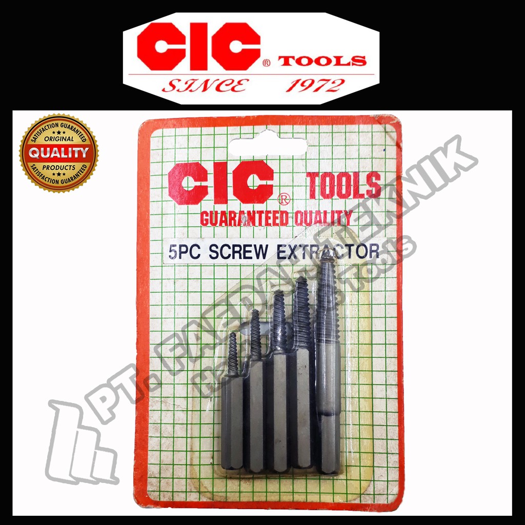 Jual Screw Extractor CIC TOOLS 5 Pcs | Shopee Indonesia