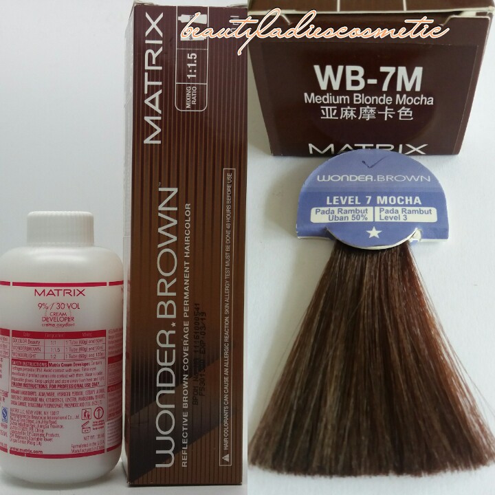 Jual MATRIX WONDER BROWN MEDIUM BLONDE MOCHA LEVEL-7 90 ML | Shopee ...