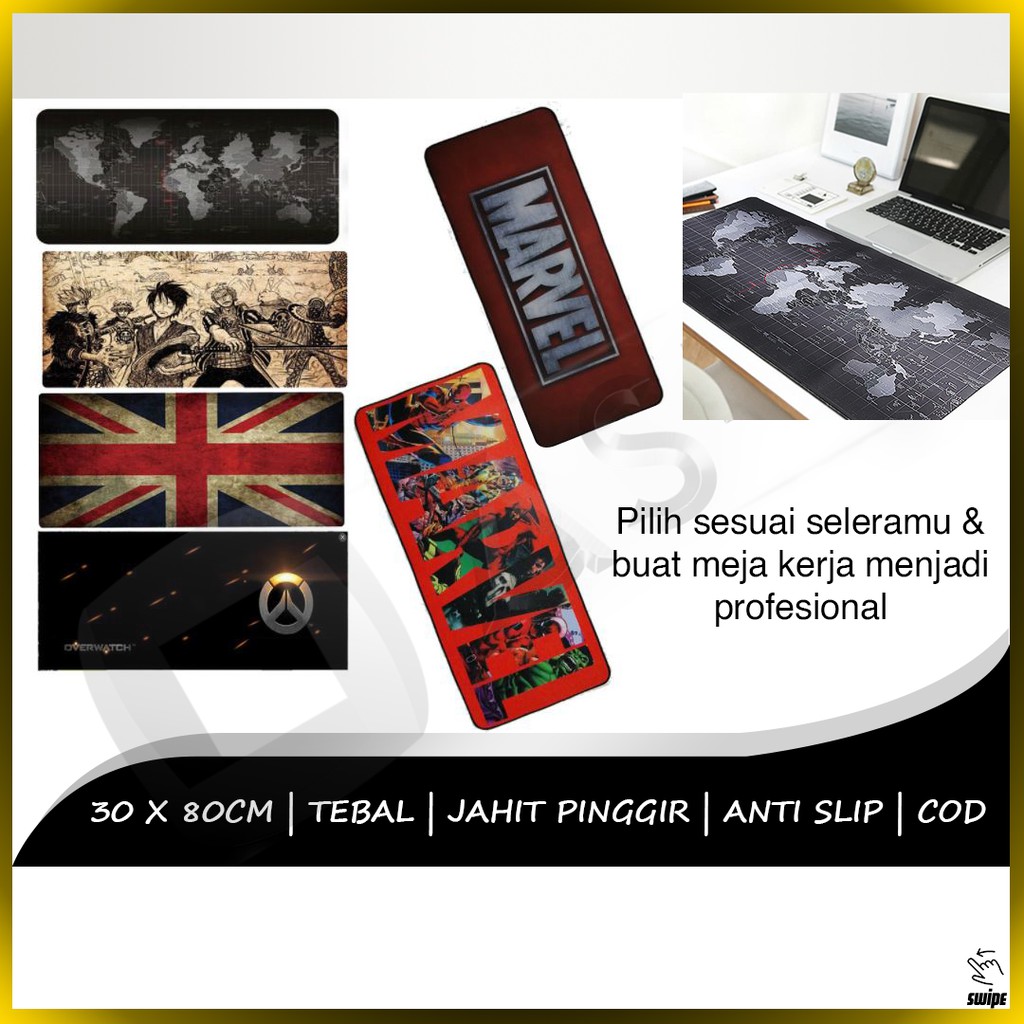 Jual Mousepad XL – Motif Gambar Mouse Pad Keyboard Kantor Office ...