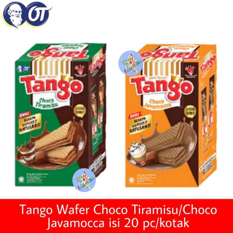 Jual Tango Wafer Choco Tiramisu/Choco Javamocca isi 20 pc/kotak | Shopee Indonesia