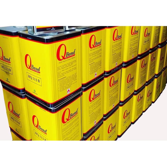 Jual LEM KUNING Q BOND HQ 113 B @10 KG / Q-BOND LEM SERBAGUNA / LEM ...