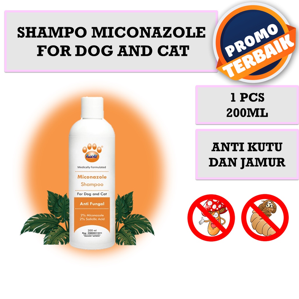 Jual SHAMPOO KUCING ANTI KUTU DAN JAMUR MICONAZOLE 200ML | SHAMPO ...