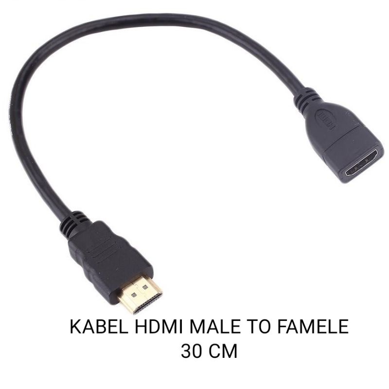 Jual Sambungan Kabel HDMI Extenxion Male to Female 0,3M Kabel Anycast ...