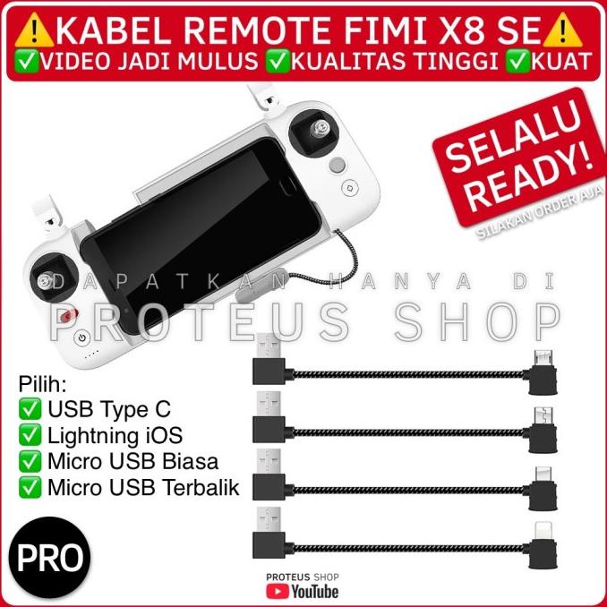 Jual KABEL REMOTE FIMI X8 SE 2020 X8SE DATA CABLE USB C MICRO TERBALIK ...