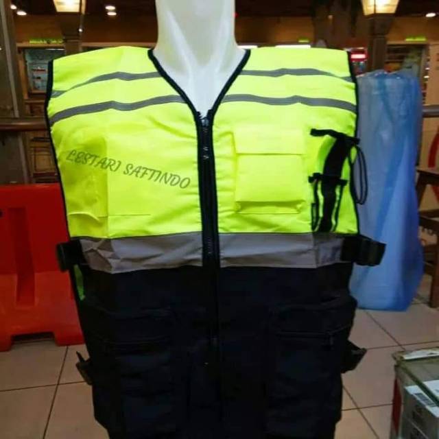 Jual ROMPI SAFETY KOMBINASI HIJAU BAHAN TASLAN | Shopee Indonesia
