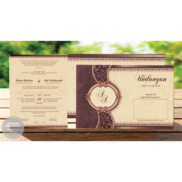 Jual Undangan Pernikahan/Cetak Undangan Murah/Undangan Mewah Erba 88201 ...