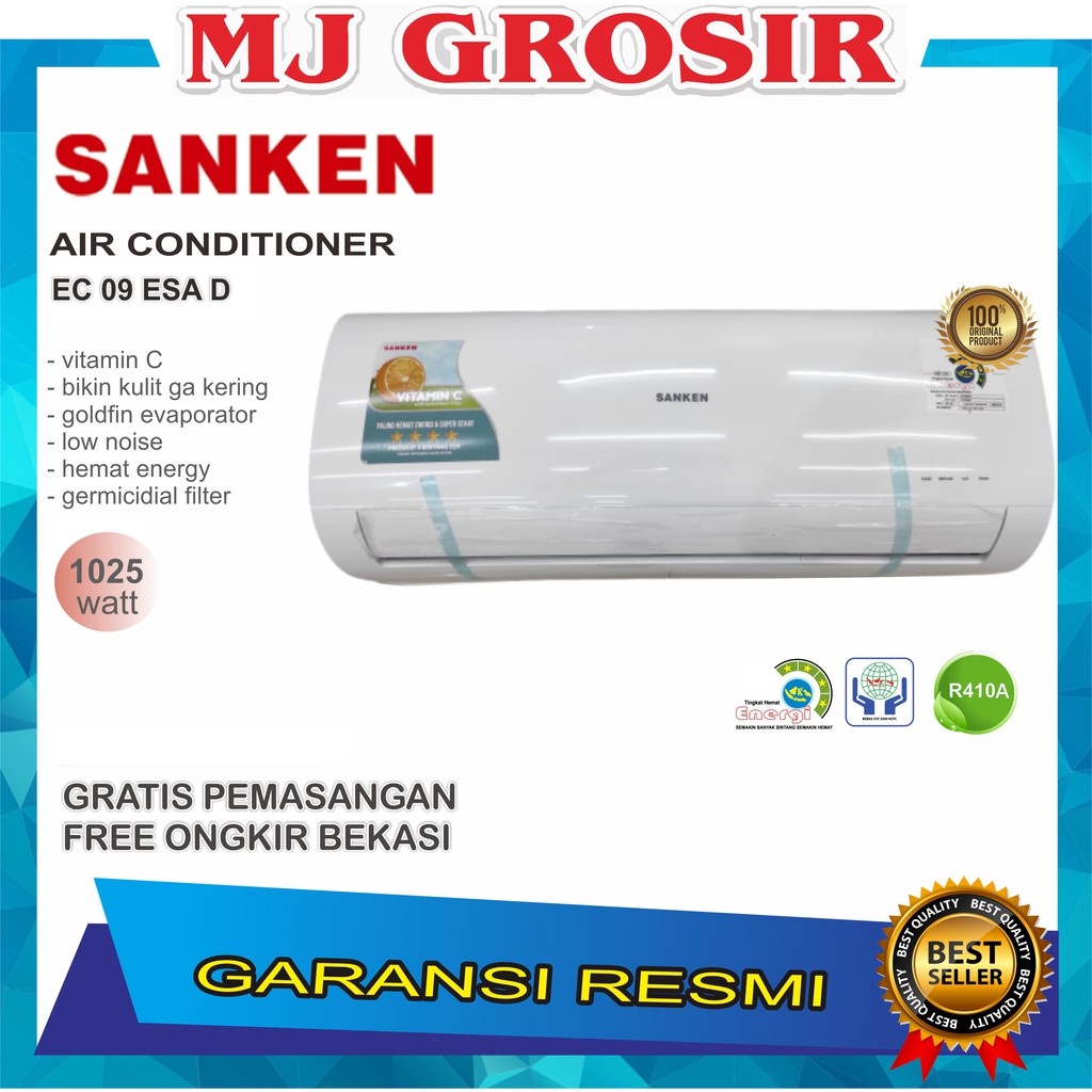 Jual AC SANKEN EC 09 ESA D EC 9 ESA 1 PK + PASANG R410 STANDARD LOW ...