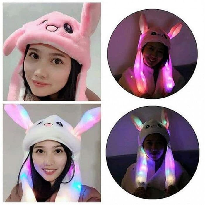 Jual BUNNY HAT LED TOPI KELINCI KPOP KOREA EXO TWICE BTS BLACKPINK ...