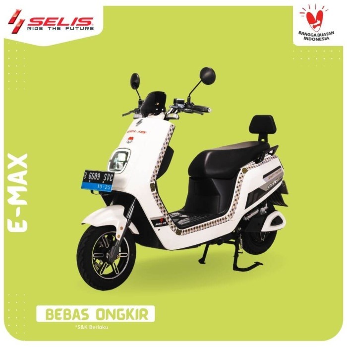 Jual Motor Listrik Selis Tipe E-Max Dual Battery Lithium | Shopee Indonesia