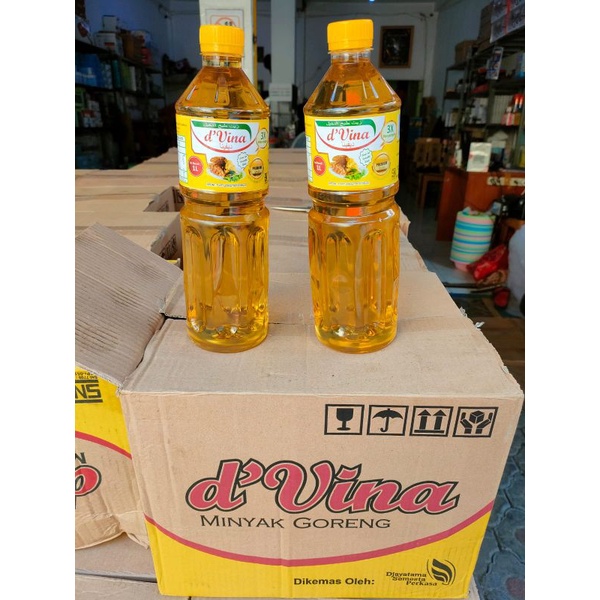 Jual MINYAK GORENG 1 LITER GRADE A-minyak goreng d'vina 1 liter full ...